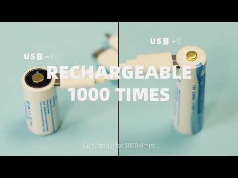iangelapower The USB Rechargeable CR123A & AA Batteries