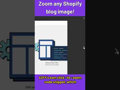 Shopify Blog Images: Add a "click to zoom" to images, no apps #shopifycustomization #shopifytips