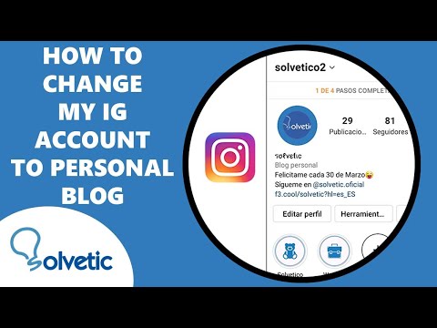 How to Change my IG Account to Personal Blog