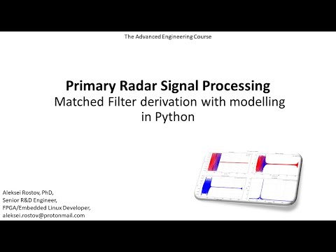 Matched Filter derivation with Python modelling