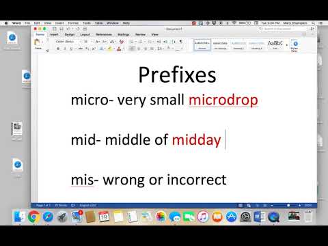 micro, mid, mis, non prefixes