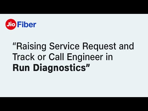 Raising Service Request and Track or Call Engineer in Run Diagnostics