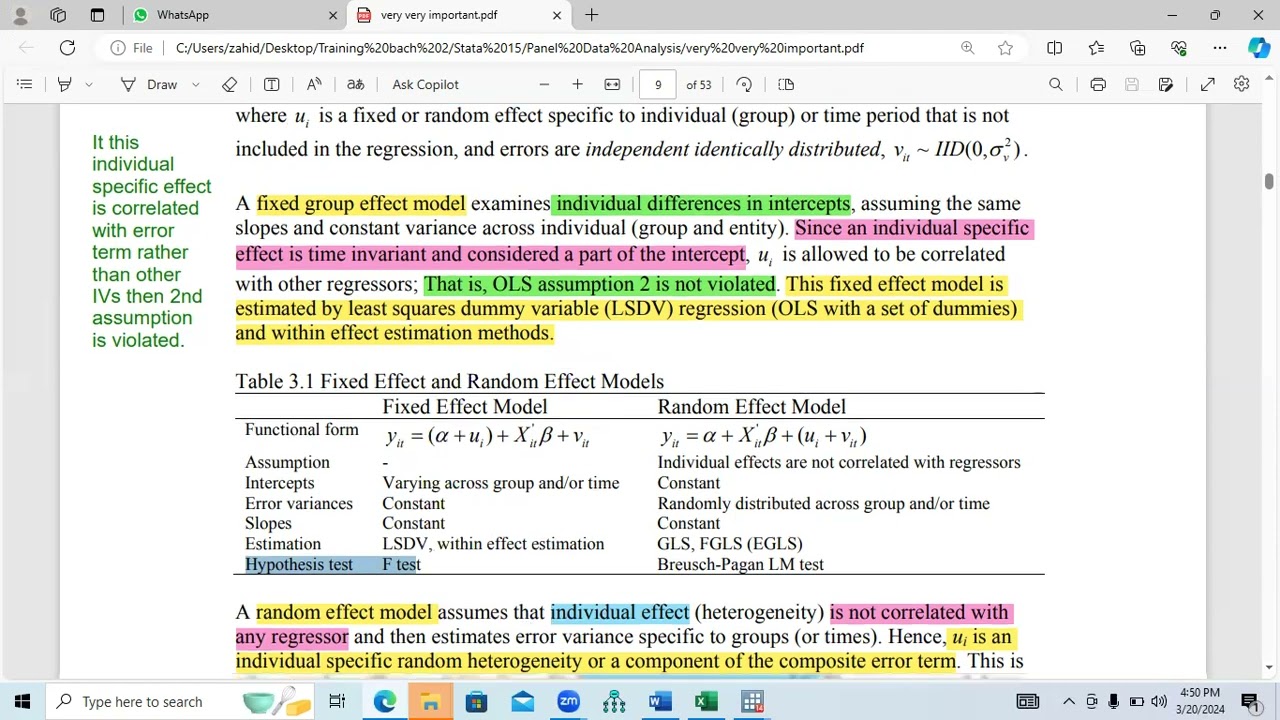 Understanding Panel Data Analysis A Guide To Fixed And Random Effects 6213
