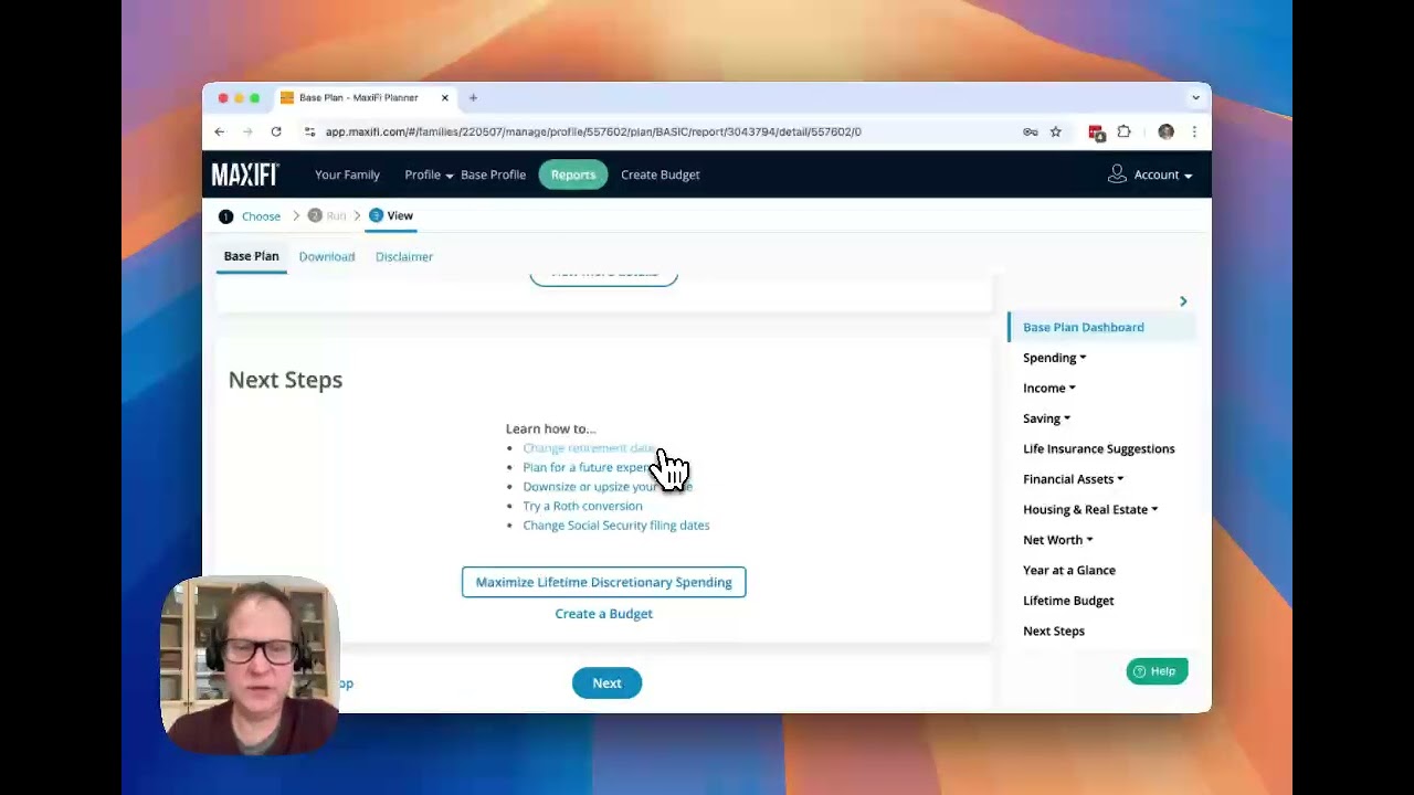MaxiFi Getting Started: Run a Base Plan