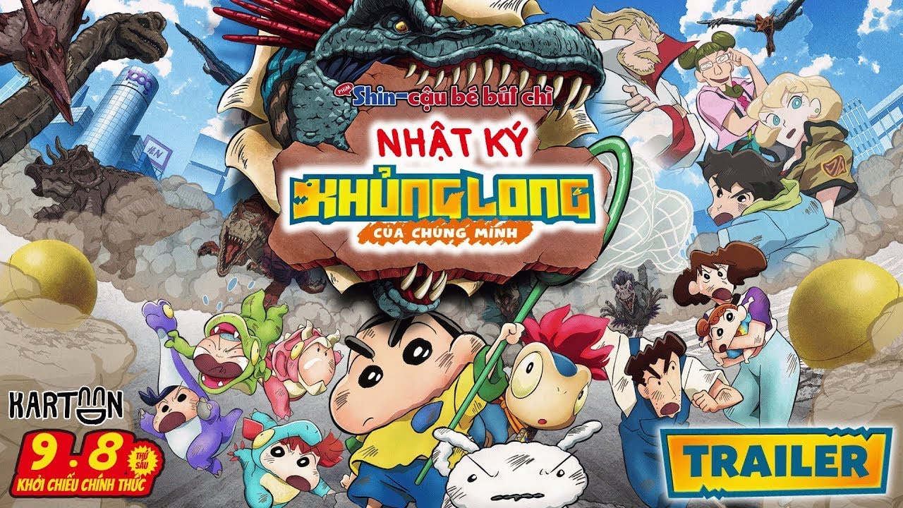 PHIM SHIN CẬU BÉ BÚT CHÌ: NHẬT KÝ KHỦNG LONG CỦA CHÚNG MÌNH | Next Phim