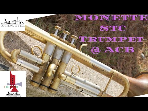 Early Portland Era Monette STC Trumpet in raw brass: A | Reverb