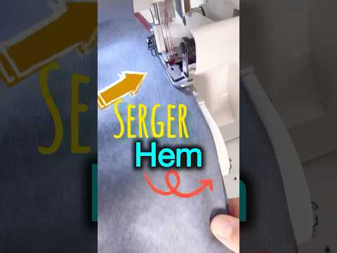 Easiest Way to Sew Hems!! 🤯 👕 #sewing