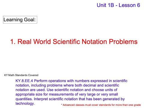 Real World Scientific Notation