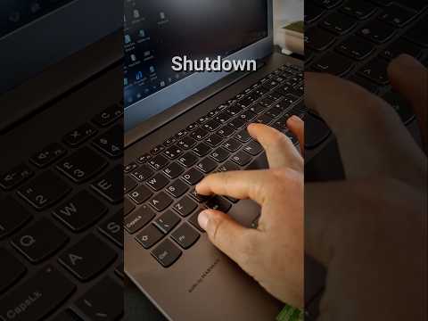 Shutdown shortcut keys | #computer #PC #asmr #tricks