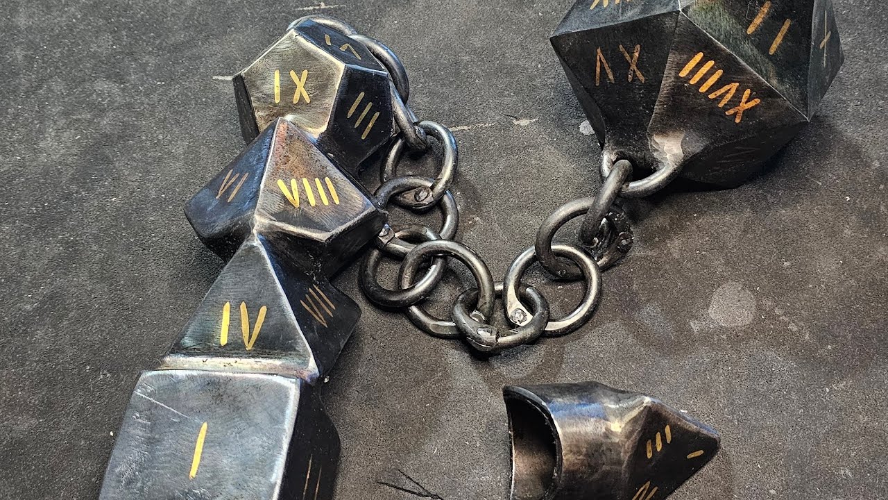 Metal art-Medieval flail- D&D themed- The 