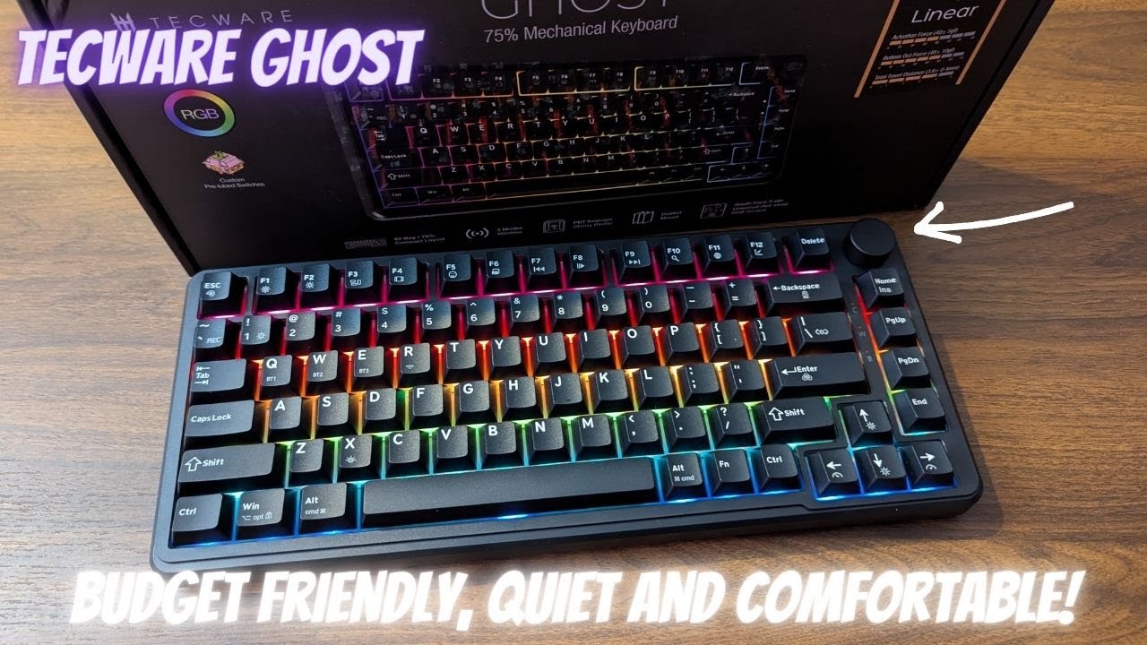 Tecware Ghost - Mechanical Keyboard - RGB, And All Connections!