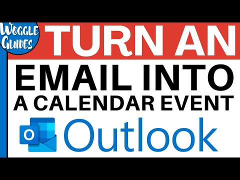 How to turn an email into a calendar event in Outlook