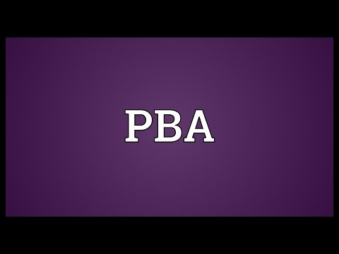 PBA Meaning