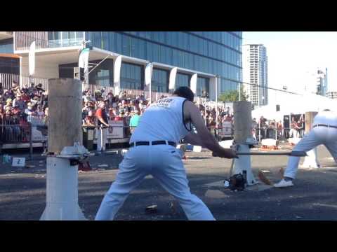 300mm Standing Block Elimination Championship Semi Final 1 J Adamson vs K Steers Ekka 2016