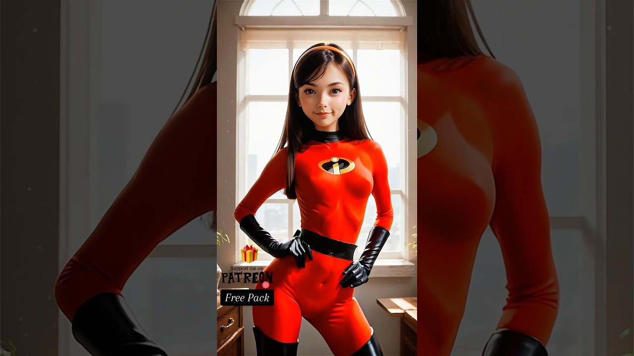 Realistic Violet Parr ✨ AI animation edit, Grown-up style 👩 Free pack now on Patreon: Aisin Studio