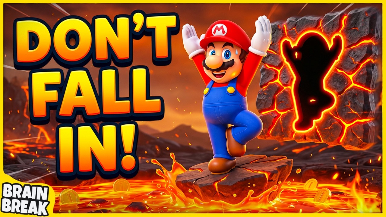 Mario Galaxy Freeze Dance | Brain Breaks For Kids | Floor Is Lava | Mario Galaxy Movie | GoNoodle