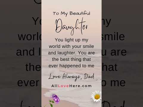 All Love Here - To My Daughter Quotes #beautiful #daughter #daughters #wedding #mother