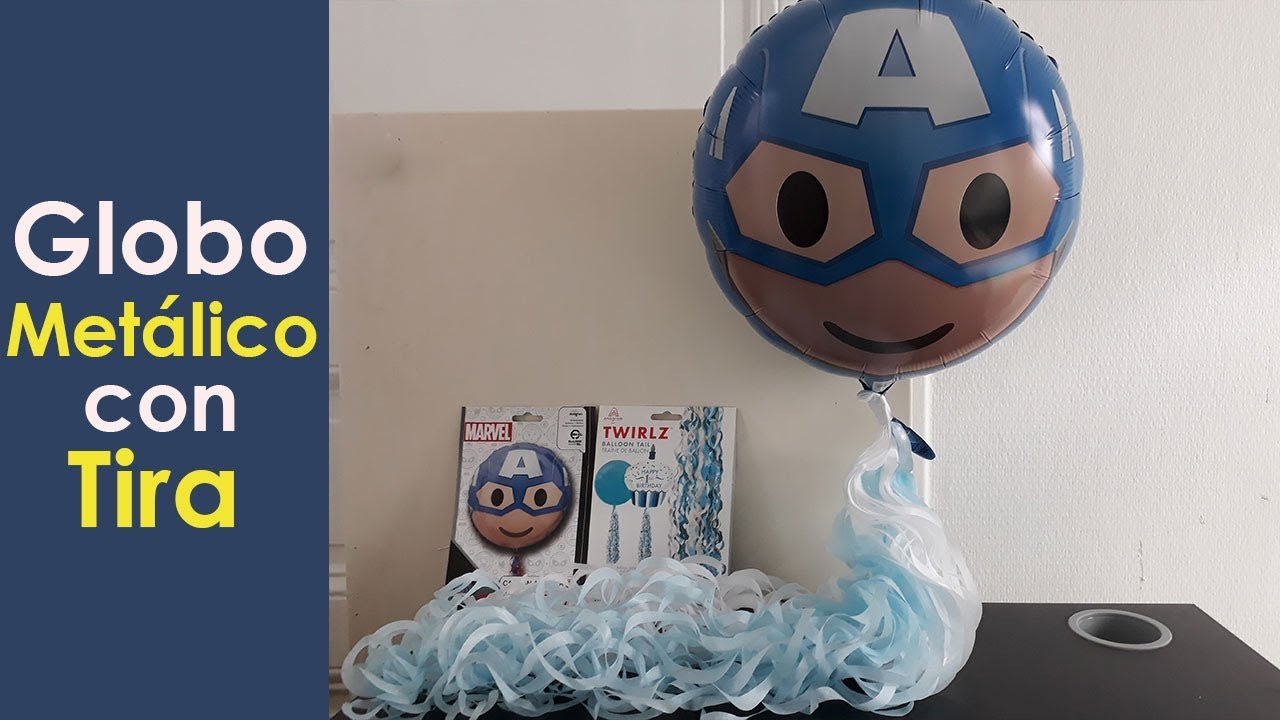 globo metalico con tira de colores