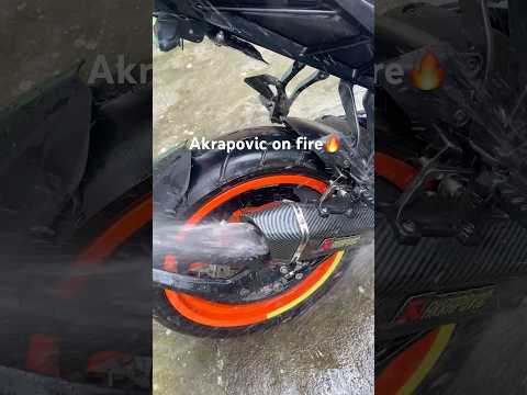 Akrapovic on KTM duke 250gen3🔥#ktm #ktmduke #shorts #akrapovic #exhaust #viralvideo