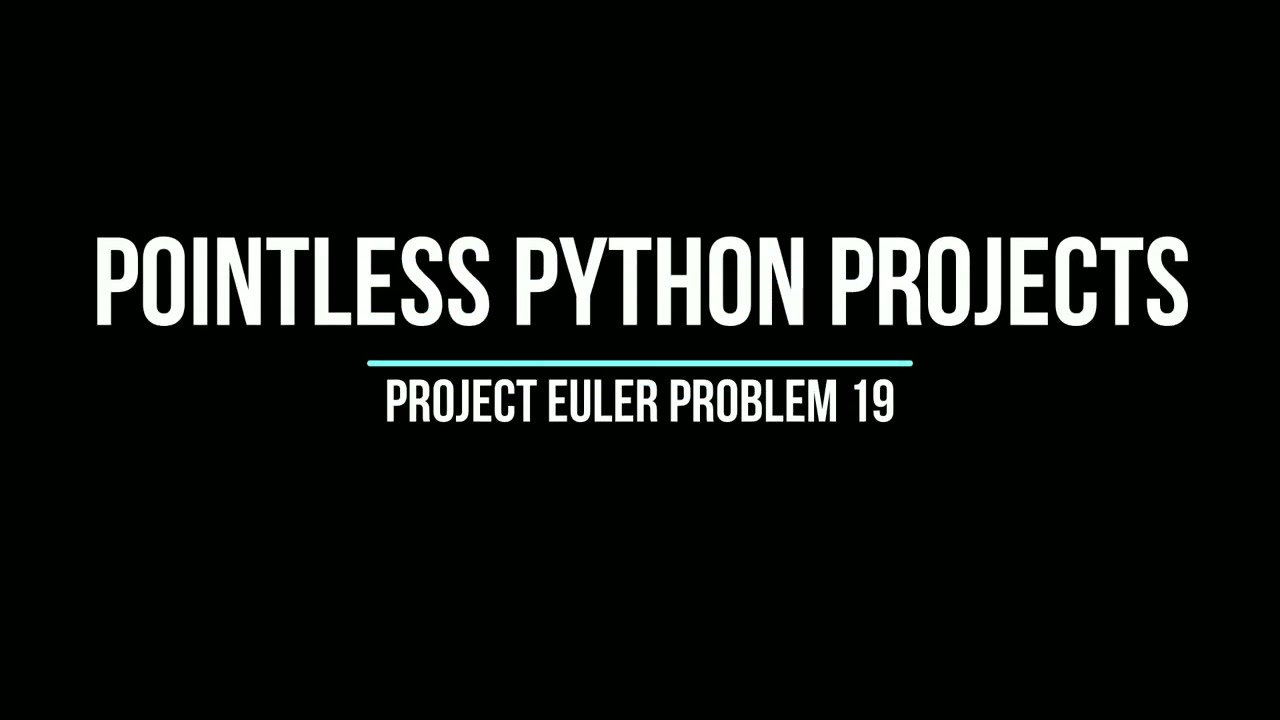 Project Euler Problem 19 - Counting Sundays