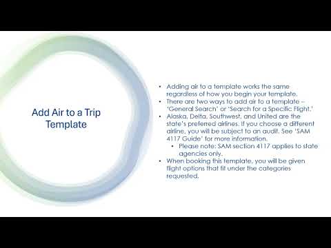 How to Create a Trip Template