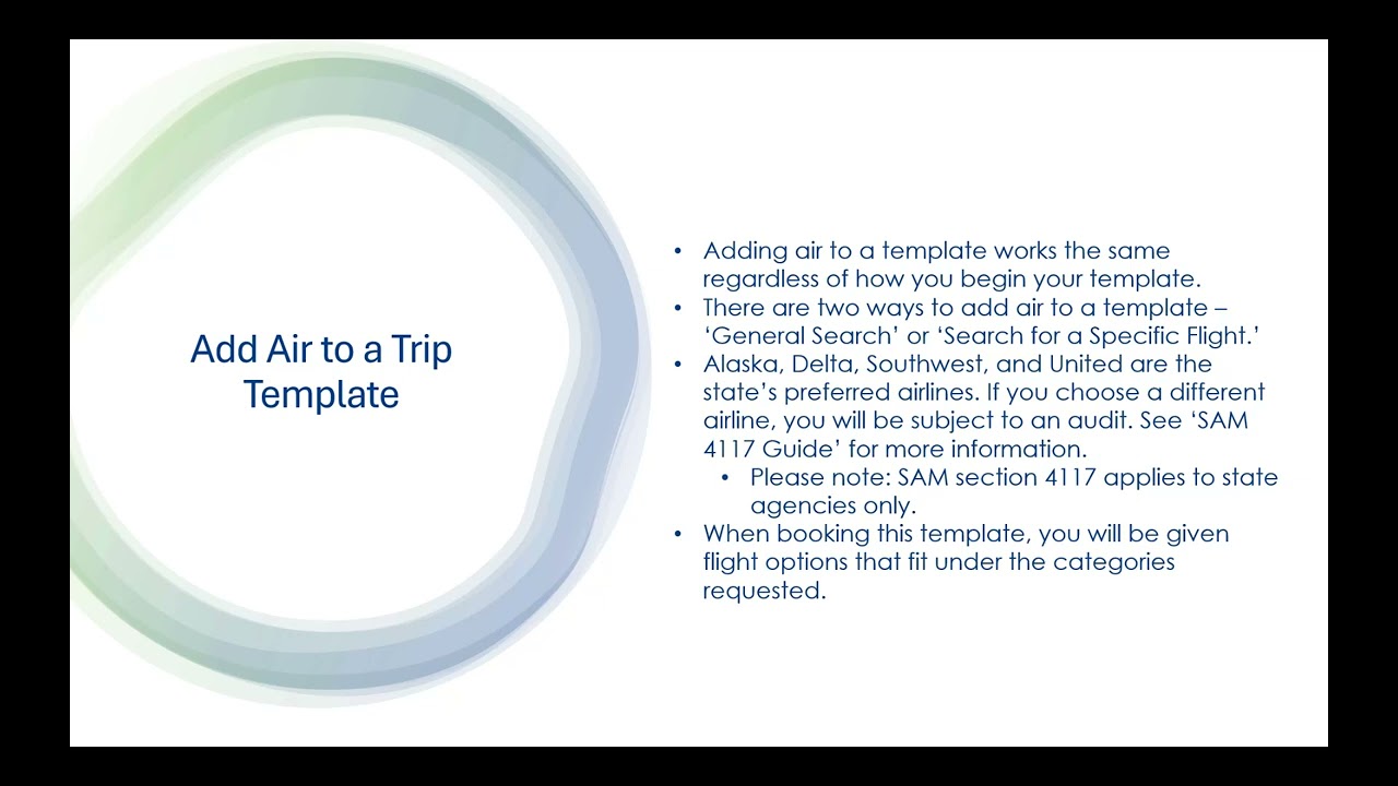 How to Create a Trip Template