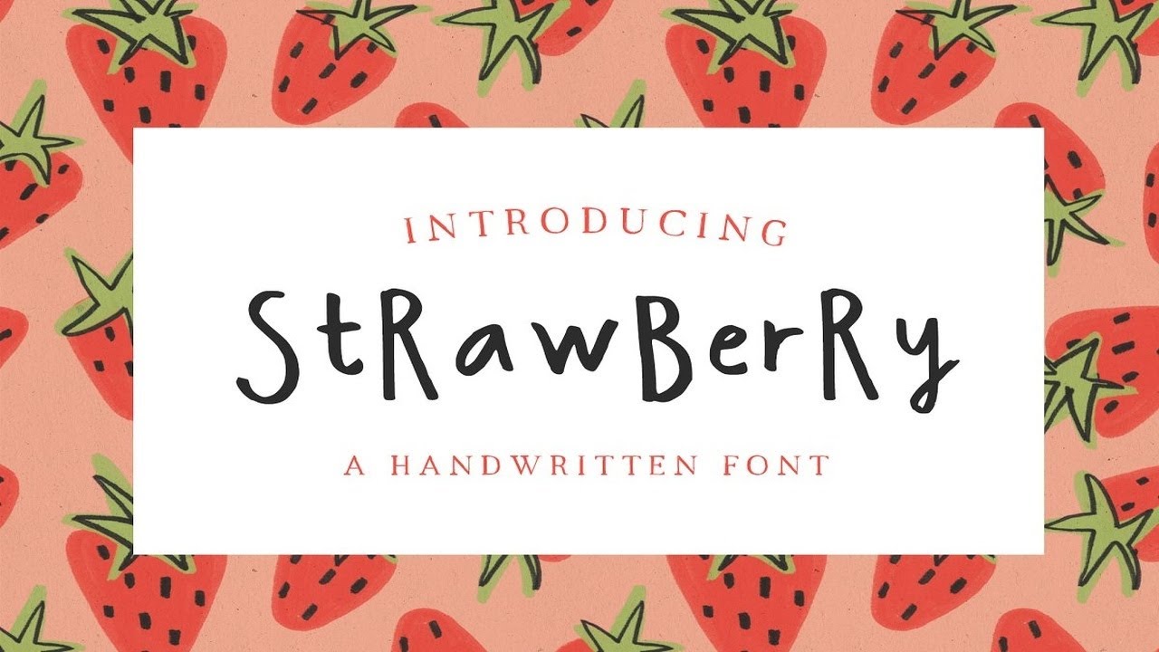 Strawberry Handwritten Font Font Free Download