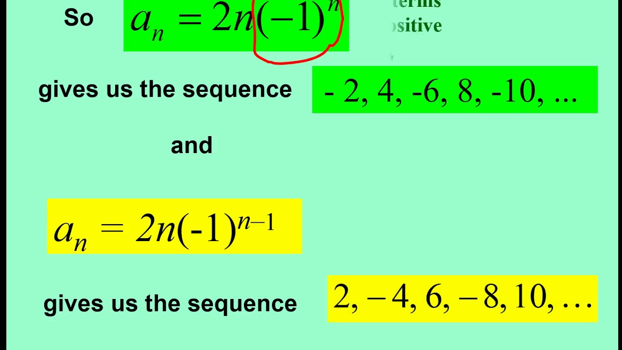 PowerPoint Notes #1 Sequences