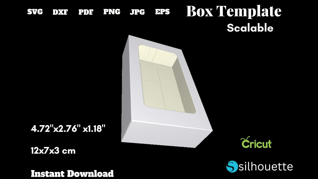 Gift Box Template SVG, Box SVG, Box Vector, For Cutting Machine, Favor Box, Hexagonal Template Box