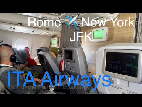 Summer 2022 - Flying ITA Airways from Rome to New York JFK in Premium Economy on an Alitalia A330