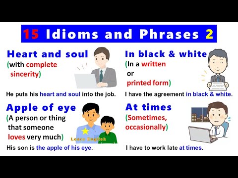 15 Idioms and Phrases 2 (with meanings, pictures and examples)