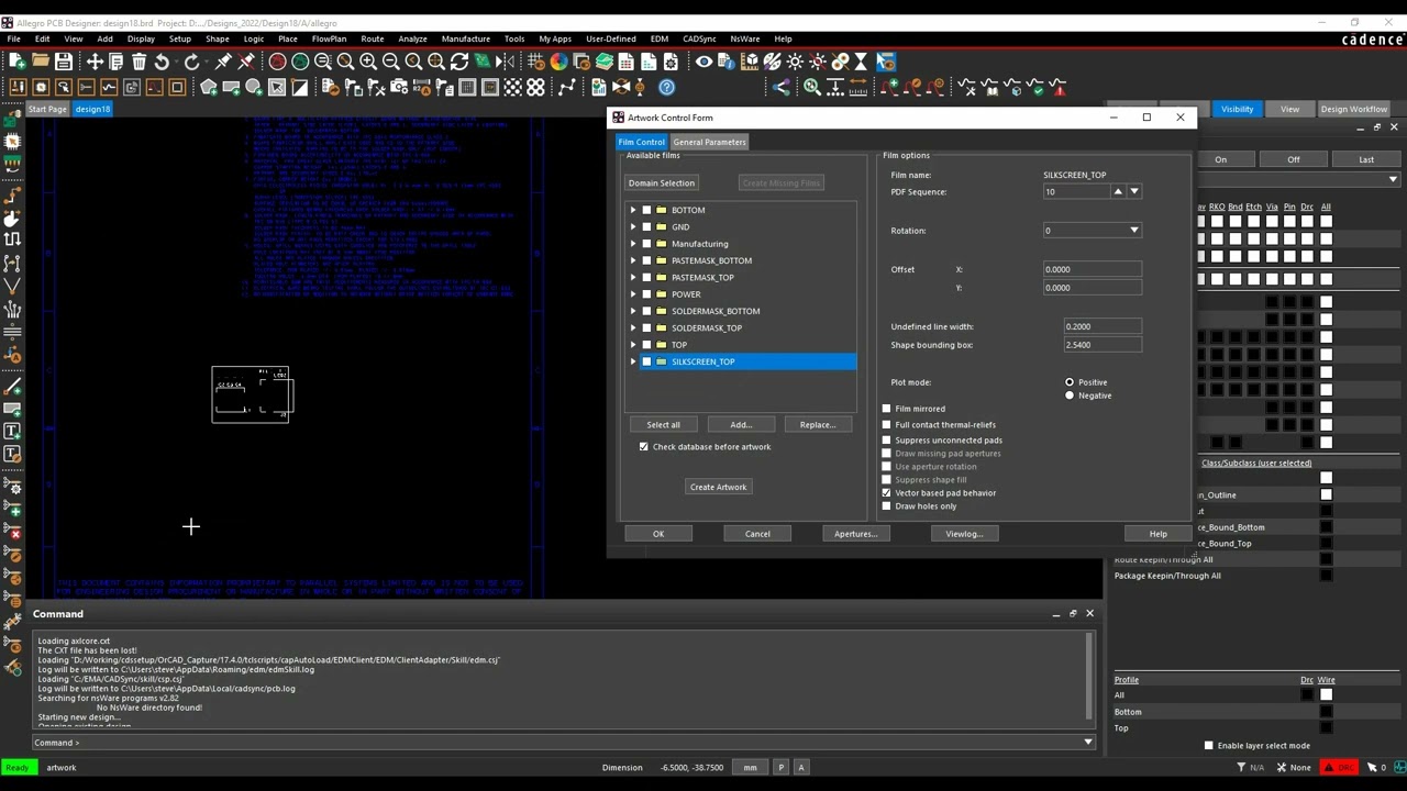 OrCAD EDM Design change and validation