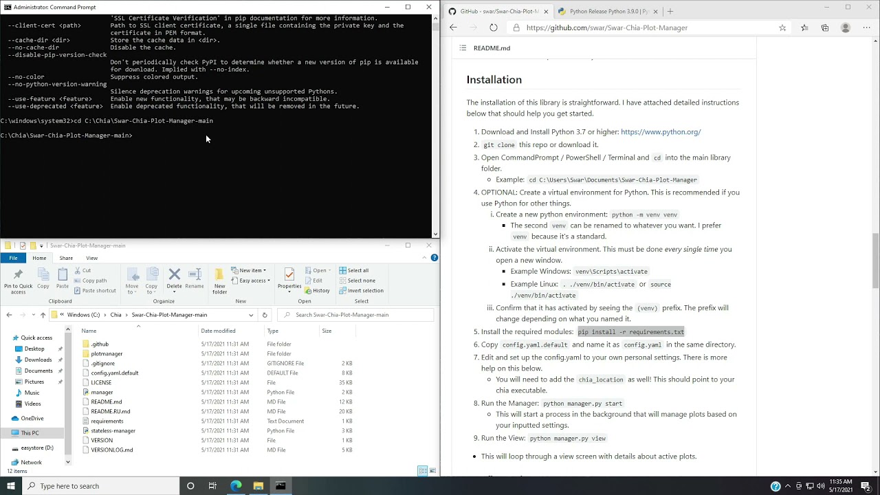 Chia Plotter Tutorial - Part 6 - Setup Chia Plot Manager