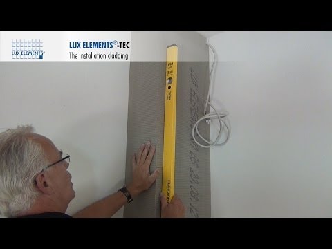 LUX ELEMENTS Installation: TEC pipe cladding for tiles or plaster