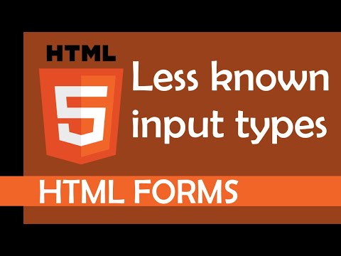 Less Known Input Types in HTML