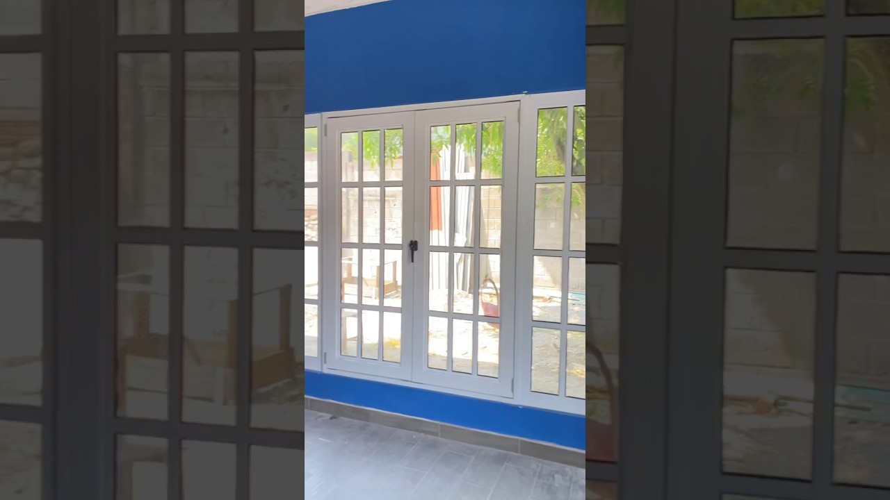 🔥Aluminum window with side panels #aluminum #gate #gatework #windows #aluminumdoors