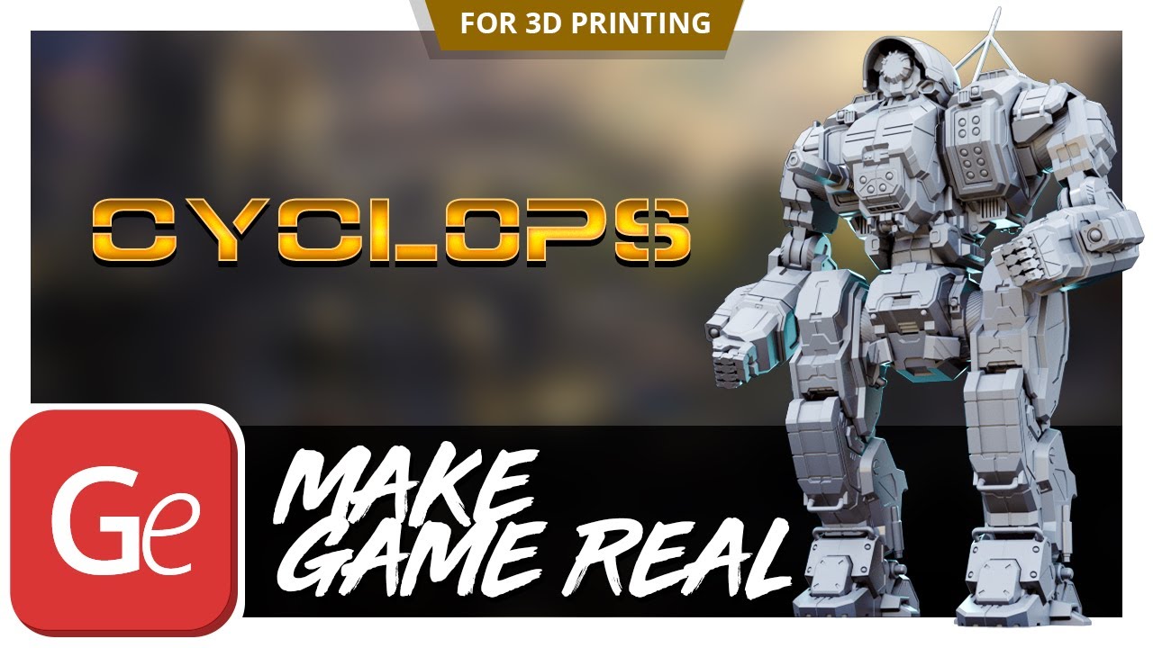 MWO Cyclops 3D Printing Model | Make Game Real