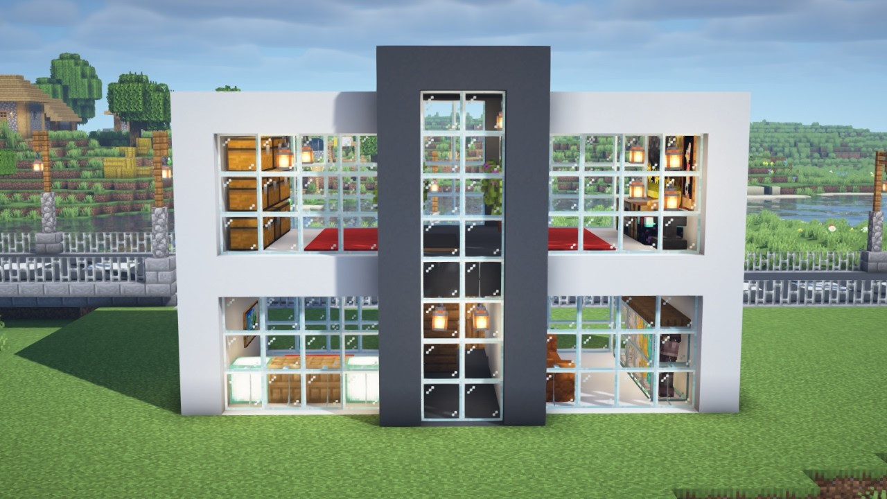Minecraft: HOW to Build a MODERN HOUSE (Design Tutorial) - Minecraft ...
