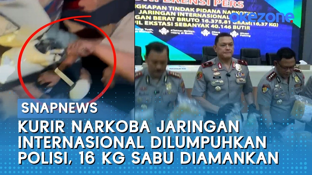 Kurir Narkoba Jaringan Internasional Dilumpuhkan Polisi, 16 Kg Sabu Diamankan | Snapnews