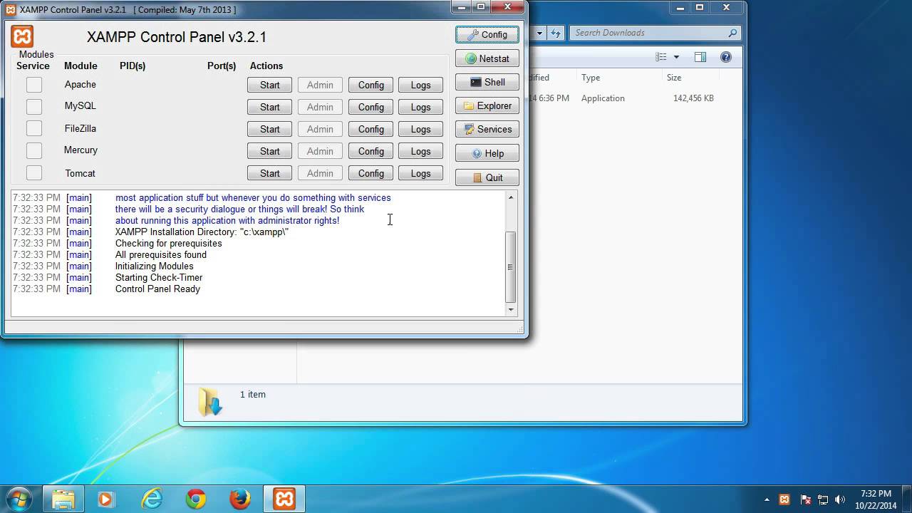 PHP Web Server on Windows with XAMPP