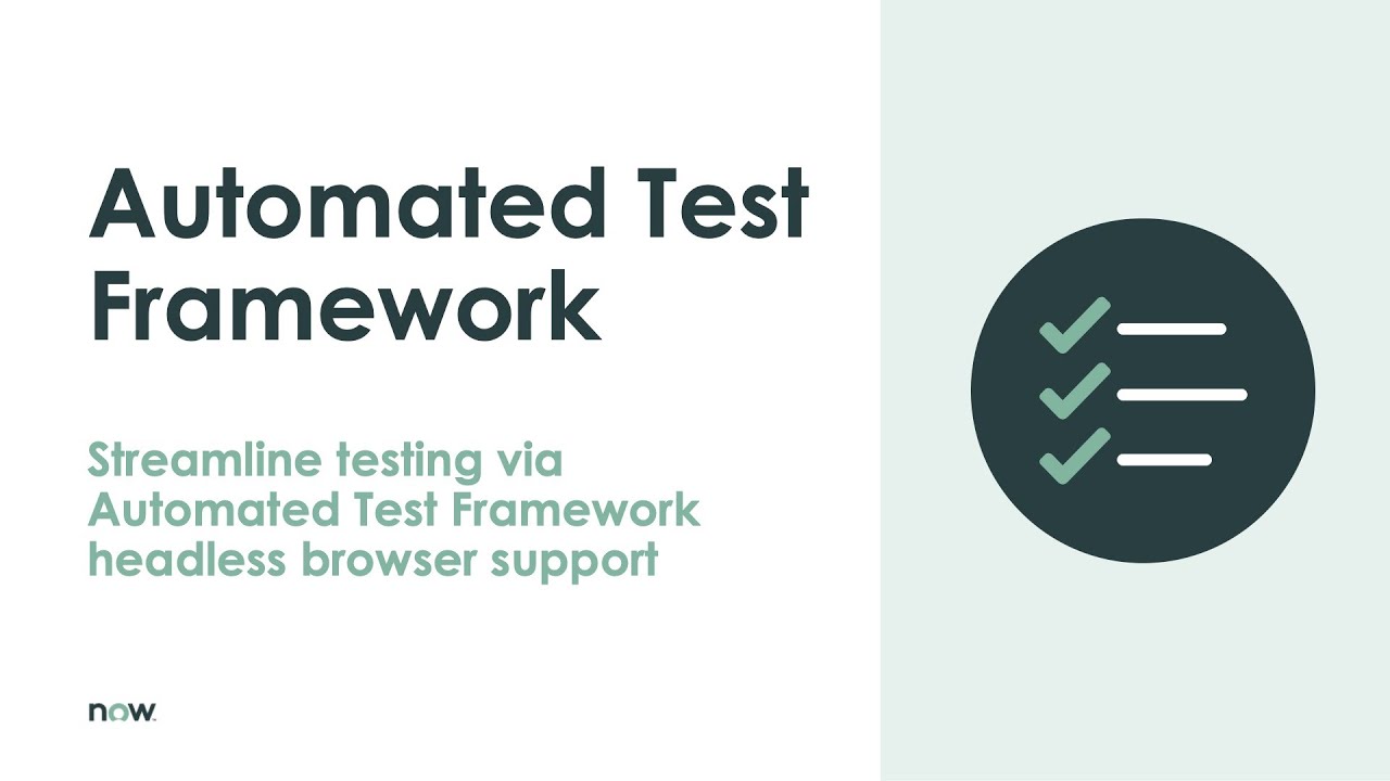 Streamline testing via Automated Test Framework headless browser support