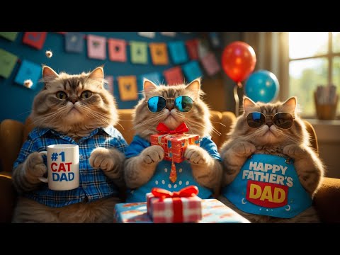 Cats Celebrate Father’s Day – Whiskers, Ties & Dad Jokes!