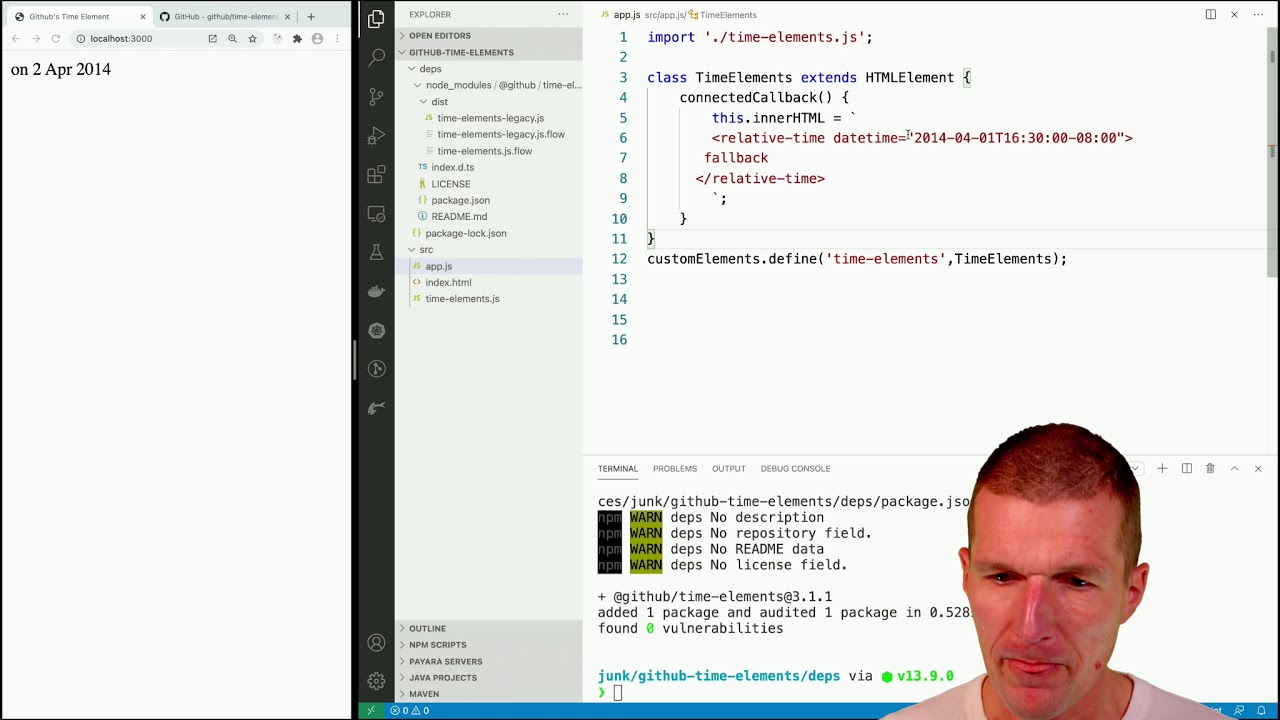 GitHub's Time Elements Web Components