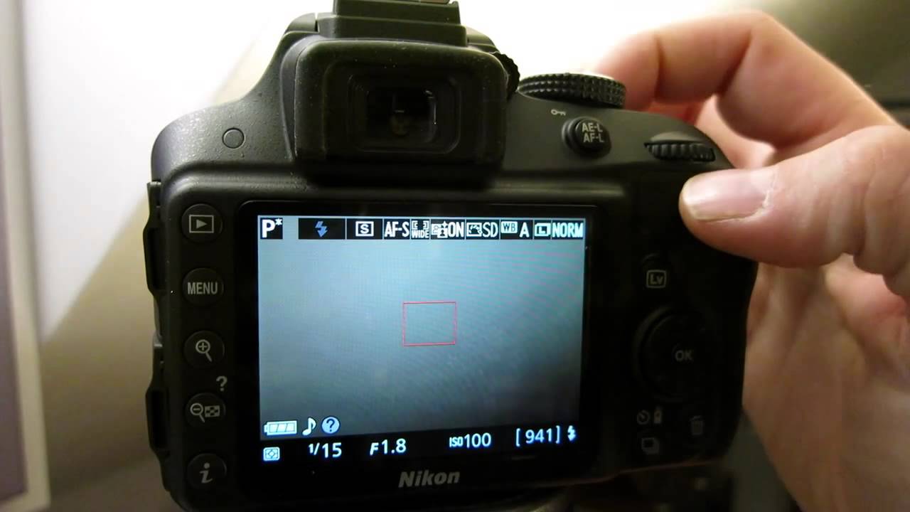Using live view on your Nikon D3300
