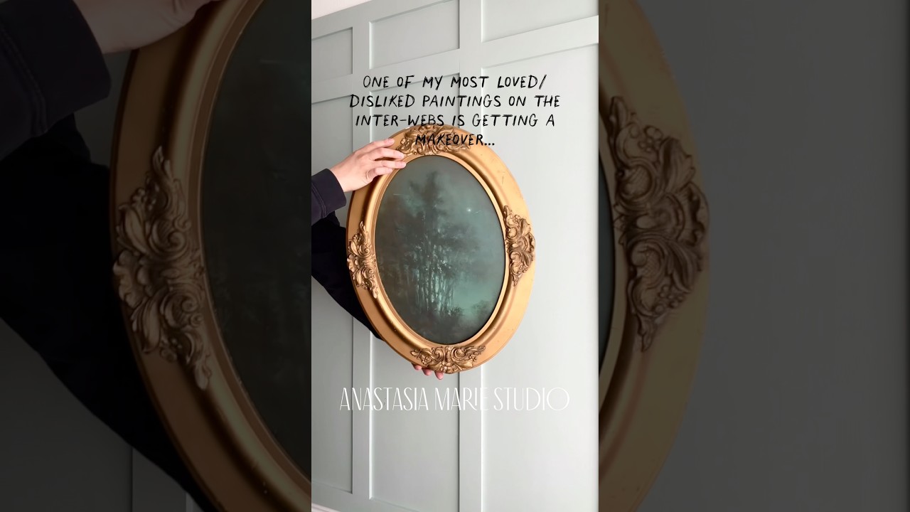 Makeover Time! #anastasiamariefineart #limitlesslandscapepaintings #makeover #vintageframes