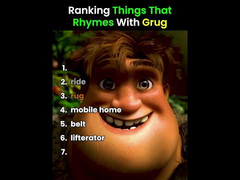 π‘ Ranking Things That Rhymes With Grug π‘
