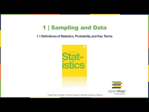 Lesson 1.1 Definitions of Ststistics, Probability, and Key Terms