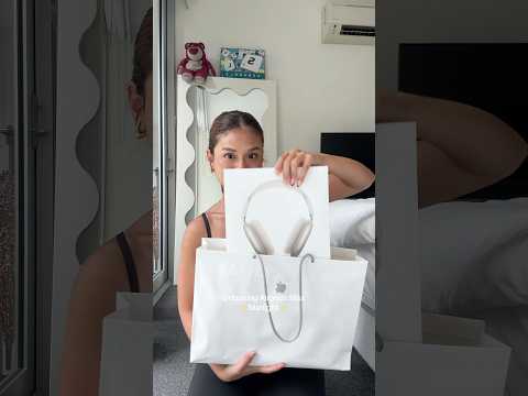 Unboxing my new Airpods Max! 🤍 #airpodsmax #airpods #starlight #thatgirlaesthetic #christmas