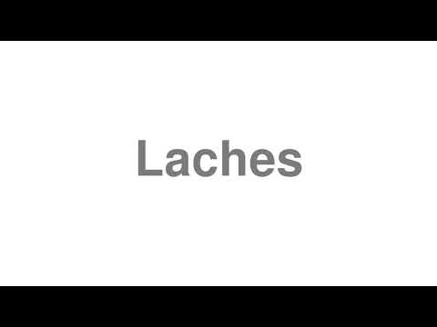 How to Pronounce "Laches"