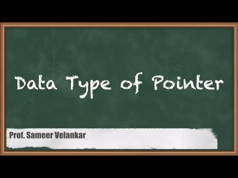 Data Type of Pointer - Pointers in C - Programming and Data Structures - GATE - CSE Video ...